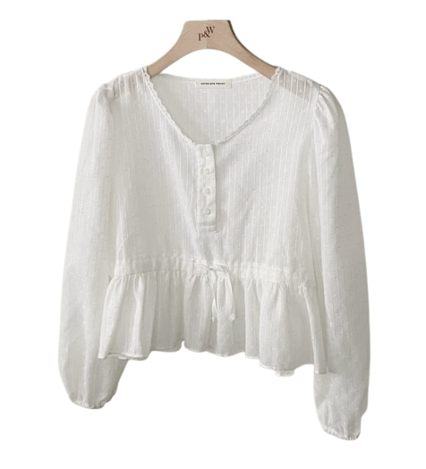 Peter And Wendy Snow Lace Blouse — HANGUK MALL