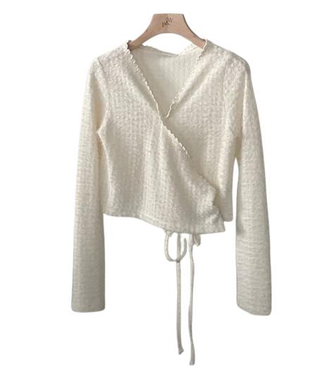 Peter And Wendy Wing Wrap Cardigan Set — HANGUK MALL